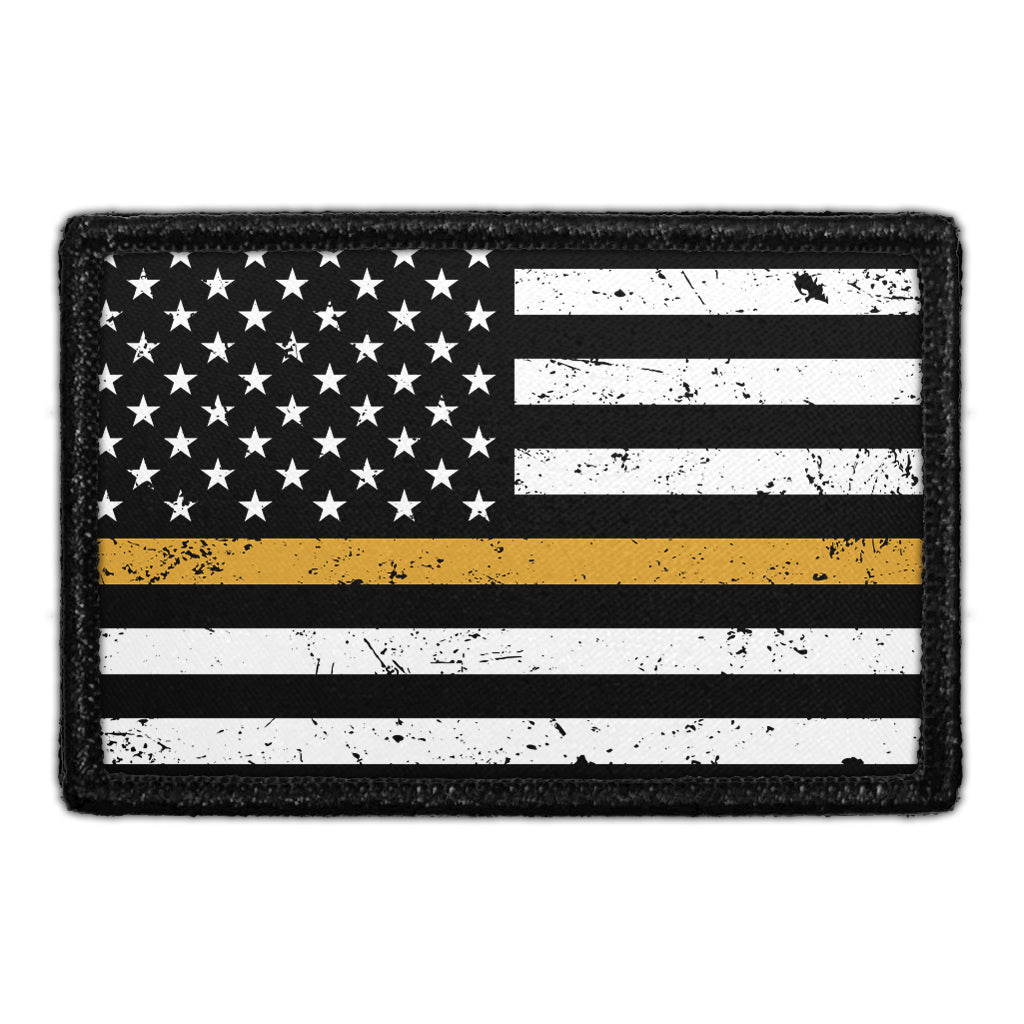 Flag Patch - Dispatch - Distressed - Removable Patch – Divided We Fall